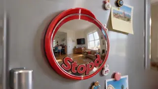 Fun Convex Mirror Fridge Magnet