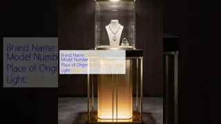 Custom LED Jewelry Display Table for Luxury Retail Stores