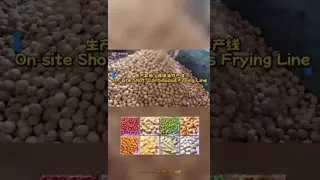 Continuous Frying Production Line | Fried Peanut Photochips Beans #processing #frying #fried #peanut