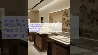 Luxury Gold Jewelry Display Counter Custom Retail Solutions