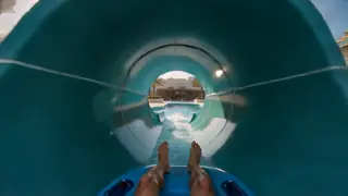 Atlantis Lost City Style Cannon Water Slide