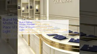 Luxury LED Jewelry Display Cabinets for Retail Stores
