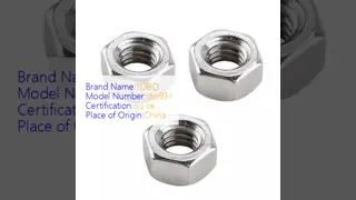 High Strength Hex Head Nuts Industrial Grade Steel