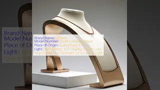 Luxury Rose Gold Necklace Display Stand for Jewelry Stores