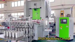 Automatic aluminum foil container machine in 5 cavities