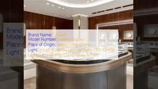 Luxury Curved Jewelry Display Case for Retail Stores
