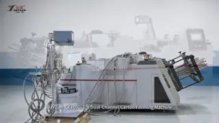 CE1000/2-B Dual Channel Independent Control Full Servo Precision Carton Forming Machine with Optiona