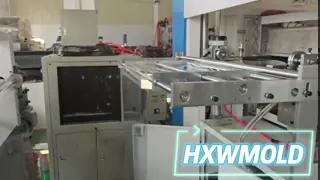 Small Compartment Tray Thermoforming Mold Trial Test on Automatic Forming Machine
