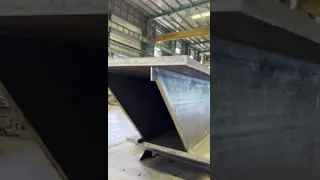 Heavy steel H beam assembly