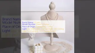 Retro Jewelry Bust Stand Elegant Necklace Display Solution