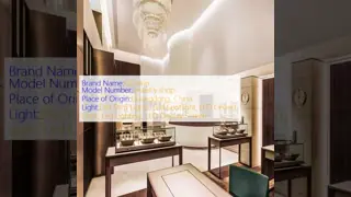Luxury Solid Wood Jewelry Showcase for Retail Stores
