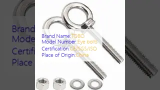 Super Duplex M10 Lifting Hardware Corrosion Resistant