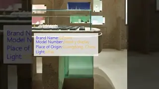 Modern Luxury Jewelry Showcase with LED Lighting