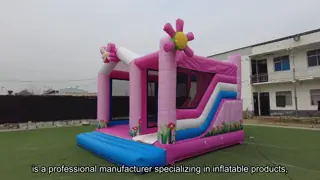 Pink Butterfly Inflatable Bouncer for Kids Parties