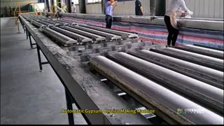 automatic gypsum cornice production line