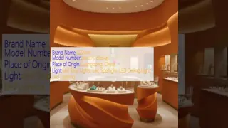 Modern Luxury Jewelry Island Showcase With LED Lighting