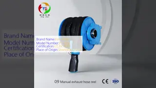 Auto Repair Exhaust Hose Reel Fume Extractor Solution