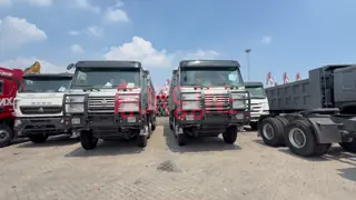 howo old face dump truck
