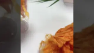 Orange viscose staple fiber