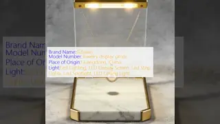 Luxury Suspended Jewelry Display Case with LED Lighting