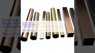 Premium PVD Color Stainless Steel Decorative Tubes