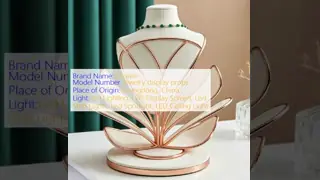 Luxury Rose Gold Jewelry Bust Display Stand