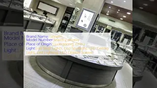 Modern Grey Wood Jewelry Display Case Custom Store Design