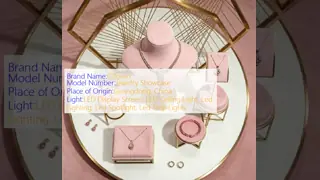 Luxury Pink Velvet Jewelry Display Set for Boutiques