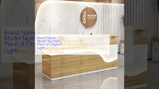Luxury Jewelry Store Service Desk with LED Lighting