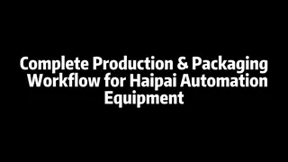 From Sheet Metal to the final package — Quality Built into Every Haipai Machine