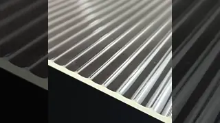 Ribbed Pattern Tempered Glass for Building Decoration