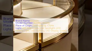 Luxury Circular Jewelry Showcase for Retail Stores