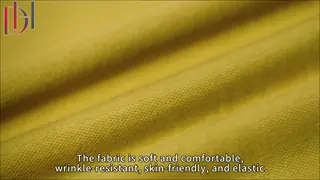 Premium Stretch Pique Knit Fabric for Tailored Polo Shirts