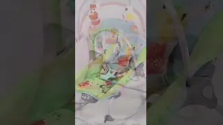 Musical Light Baby Vibrating Rocker Chair, 3-Point Harness, Foldable Frame, for Newborn & Infant