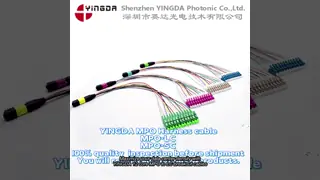 12 Core MPO to LC Breakout Cable for Data Centers
