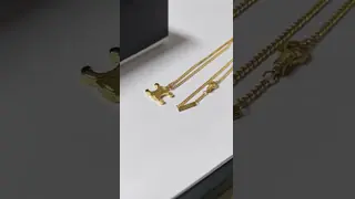 Wholesale Gold H Shape Pendant Necklace, Minimalist Letter Charm Chain for Women