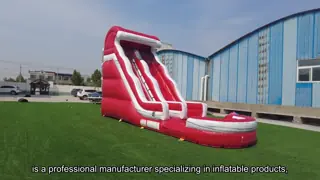 Commercial Grade Red Marble Inflatable Water Slide Rental