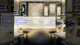 Luxury Gold Jewelry Island Display Case for Retail Stores