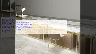 Luxury LED Jewelry Display Cabinet for Retail Stores