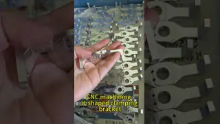 CNC Symmetric U-Shaped Camera Bracket - One-Piece Bent Mount with Locating Holes
