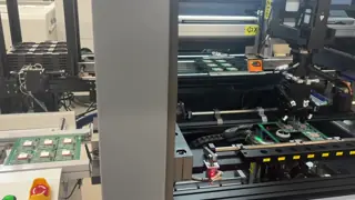 Inline PCB Depaneling Router Machine with PCBA Unloading On Tray PCB Milling Machine