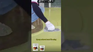 Epoxy colored sand floor paint only needs daily mopping. Yearly maintenance cost is extremely low.