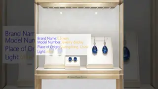 Luxury LED Jewelry Showcase Custom Retail Display