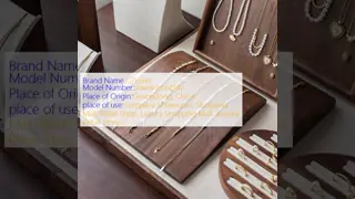 Elegant Wood Jewelry Display Stand for Luxury Showcases