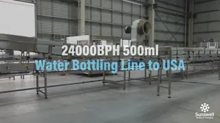 View Industrial  Mineral or sparkling Water Filling Machines / PET bottle filling line system Demo