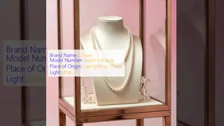 Luxury Rose Gold Jewelry Display Case for Retail and Home