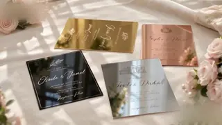 UV Printed Acrylic Wedding Invitation