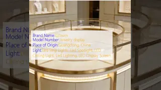 Luxury Jewelry Display Cabinet for Retail Stores