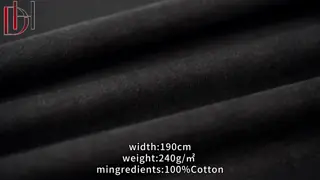 Premium 100 Percent Cotton Rib Knit Fabric for Apparel