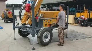 Professional water well drilling rig for groundwater exploration